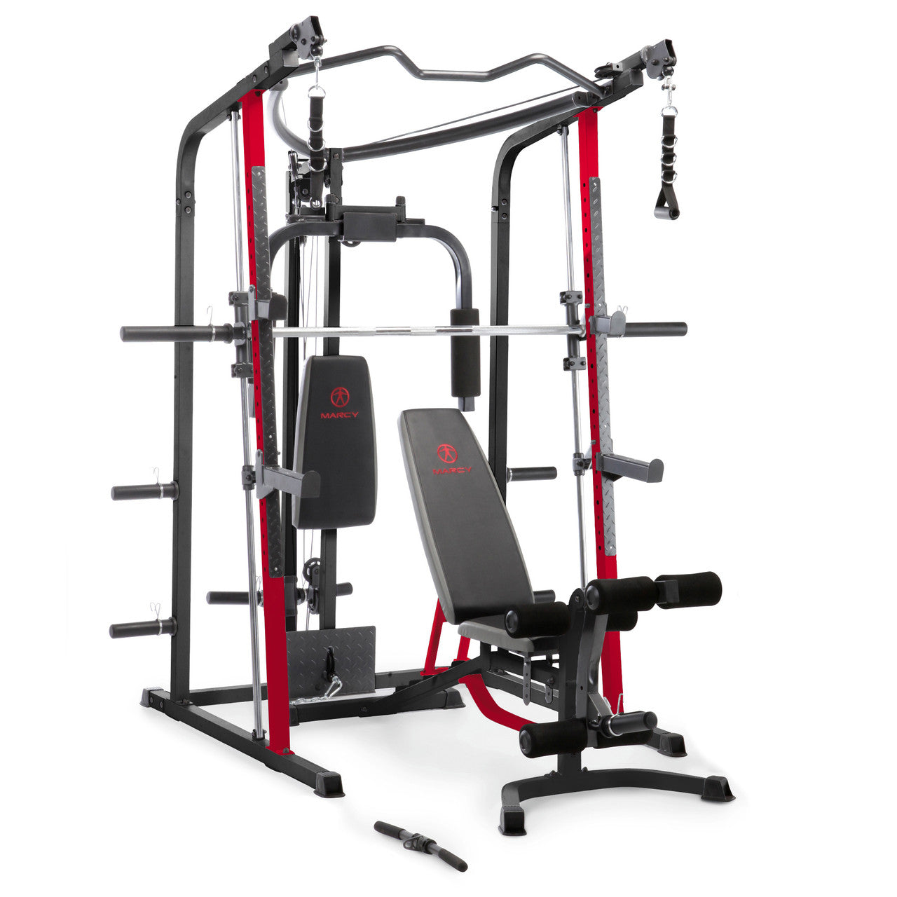 All-in-One Smith Machine Home Gym with Upper Pulley System | Marcy MD ...